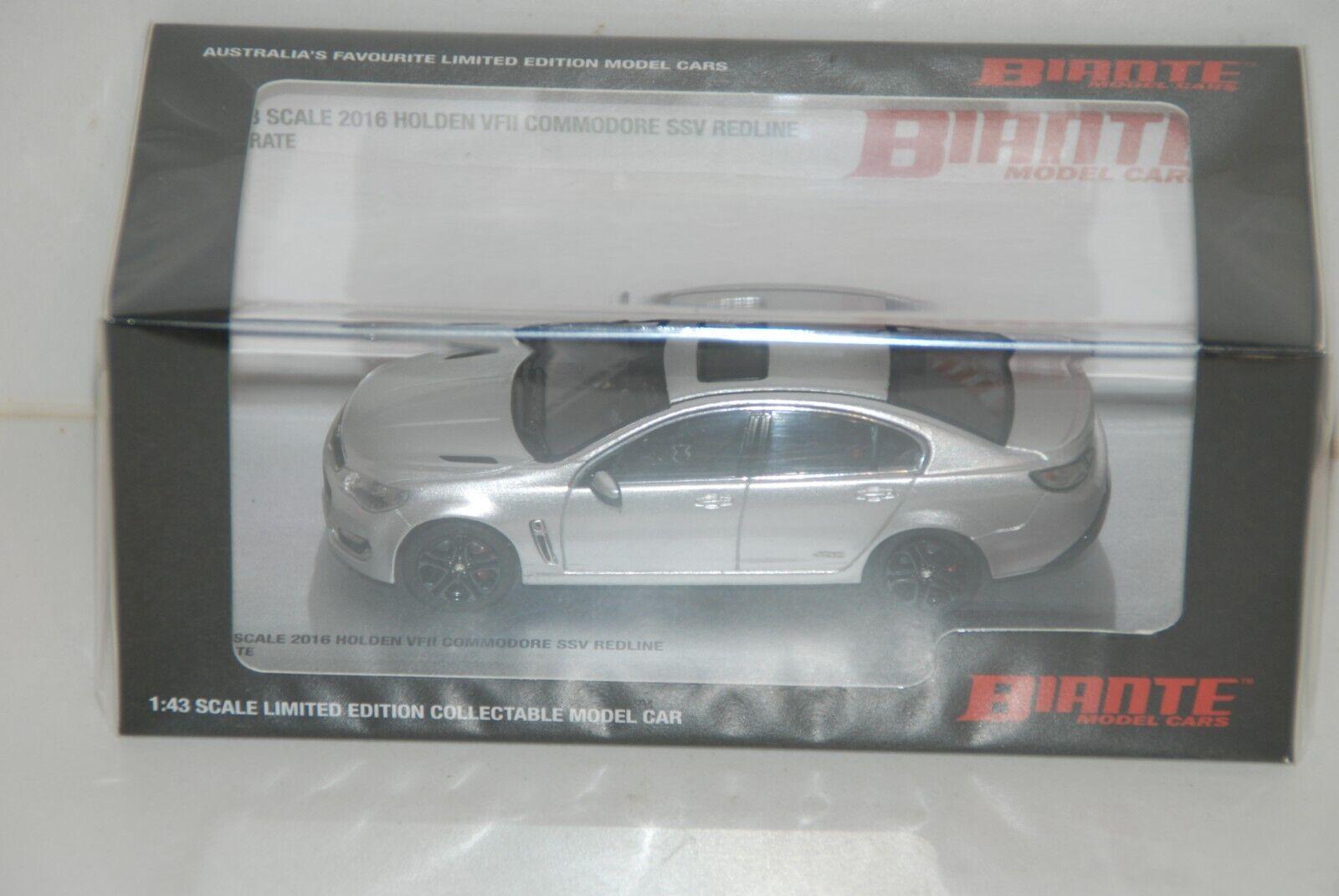 1:43 Biante 2016 Holden VF II Commodore SSV Redline Nitrate Diecast ...