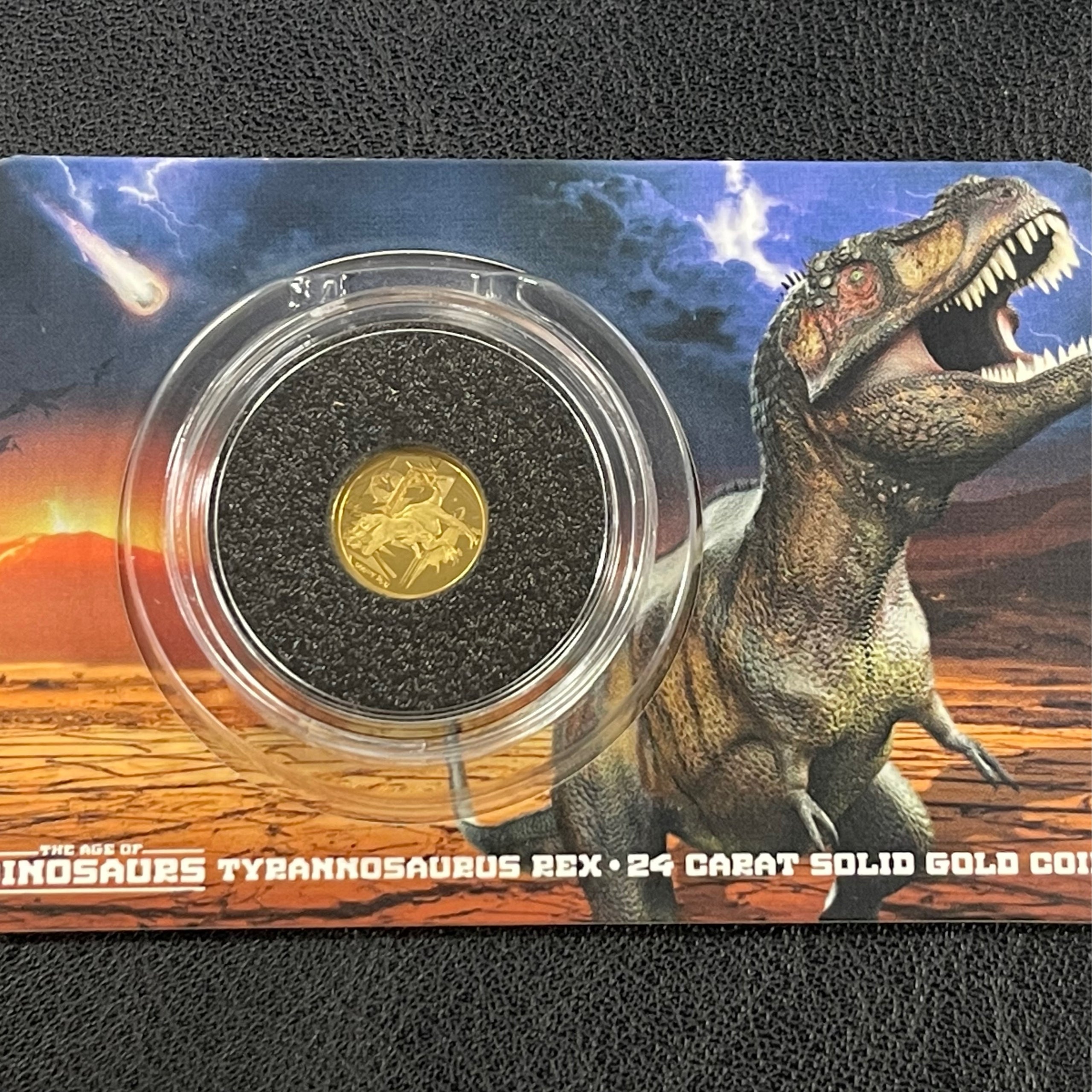 Tyrannosaurus Rex Gold Coin | Just Seconds & Collectables